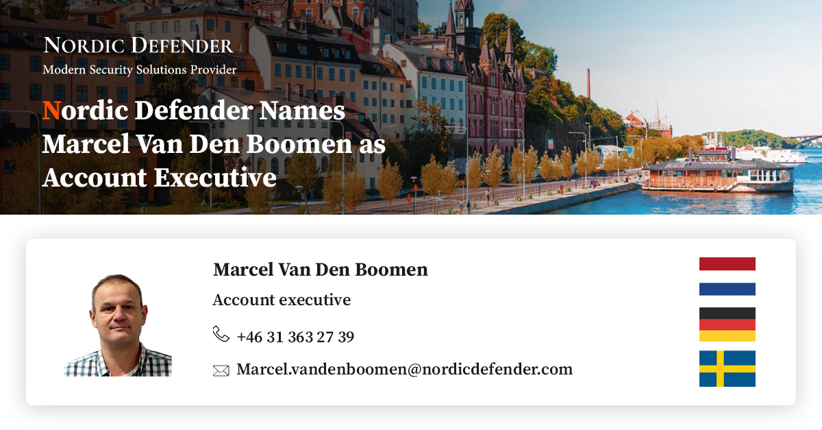 Nordic Defender Names Marcel Van Den Boomen as Account Executive ...