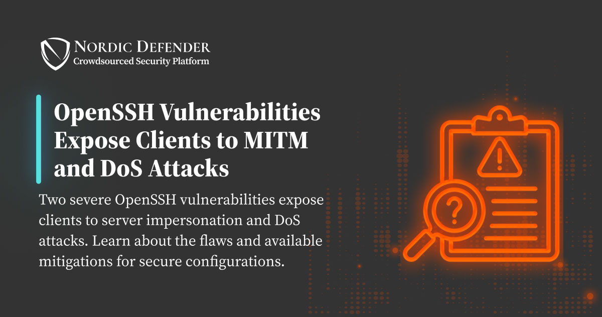 OpenSSH Vulnerabilities: MITM & DoS Risks