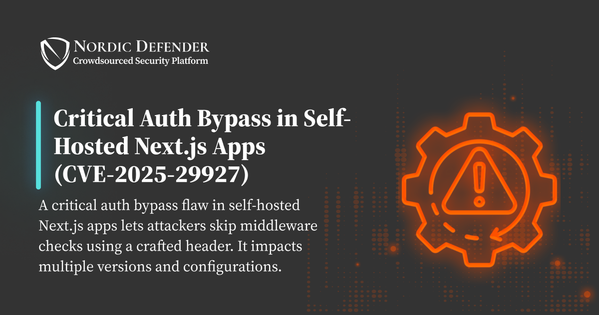 Next.js Middleware Auth Bypass Fixed in Multiple Versions