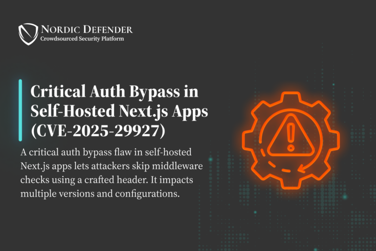 Next.js Middleware Auth Bypass Fixed in Multiple Versions Next.js Middleware Auth Bypass Fixed in Multiple Versions