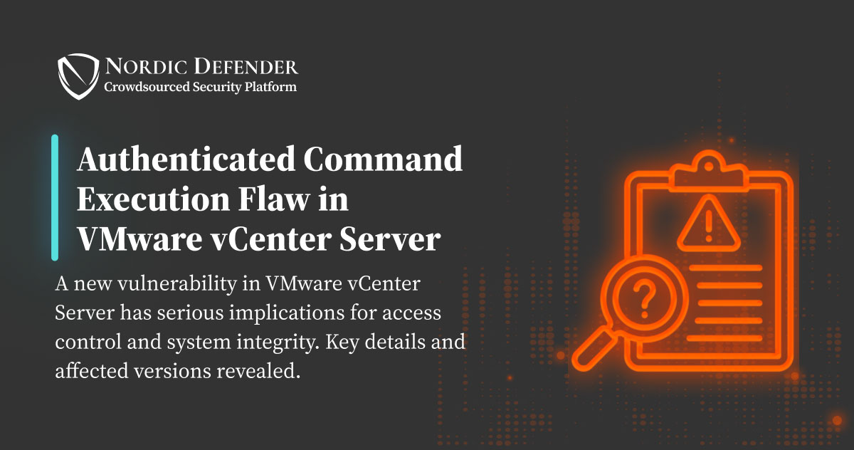 VMware vCenter Server Command Execution Vulnerability