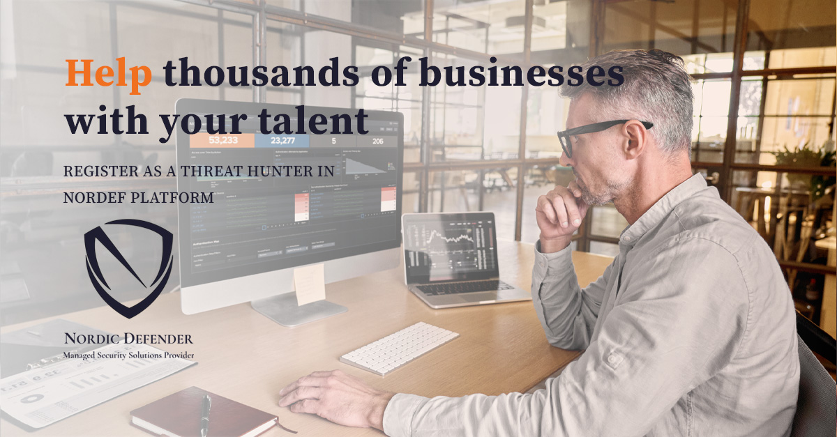 Register as a Threat Hunter | Nordic Defender